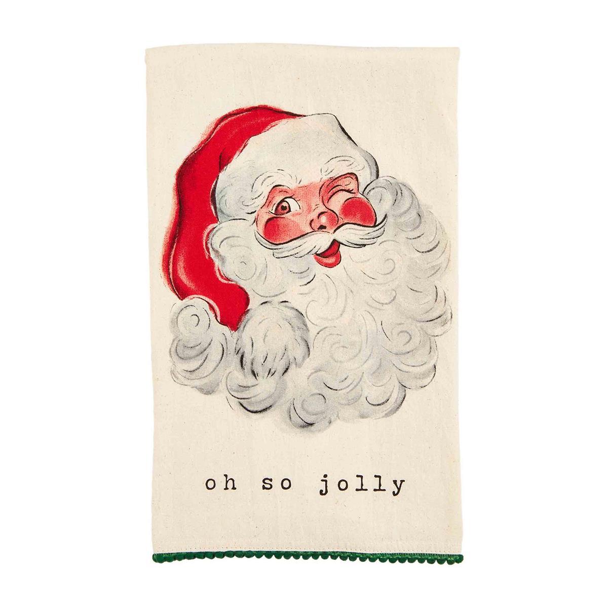 Winking Santa Towel | Miles & Company